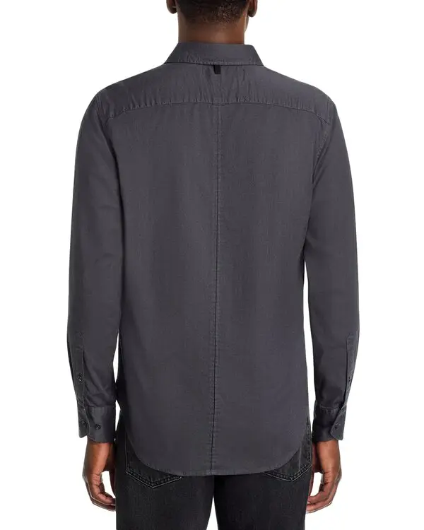 Rag & Bone Tomlin Dobby Shirt - Coast Grey
