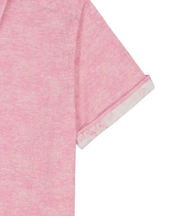 Robert Graham Reid Textured Short Sleeve Woven Shirt - Light Pink