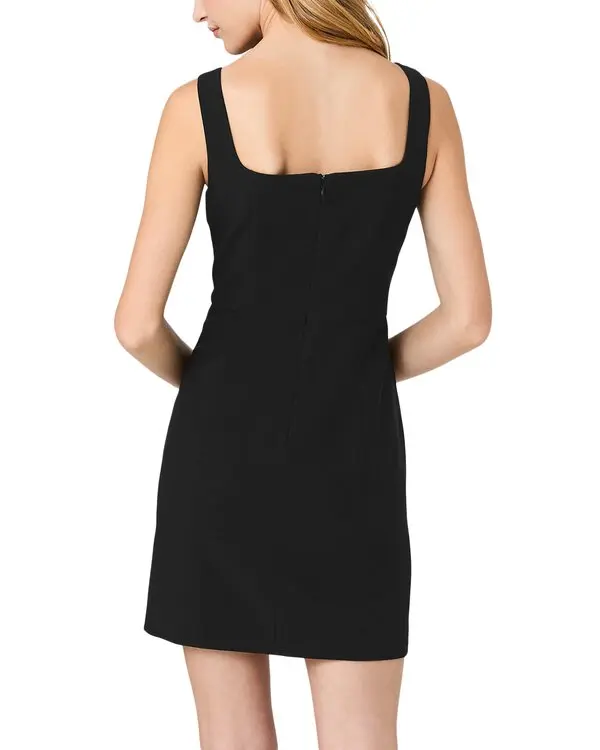 French Connection Azra Sleeveless Square Neck Mini Dress With Flap Pockets