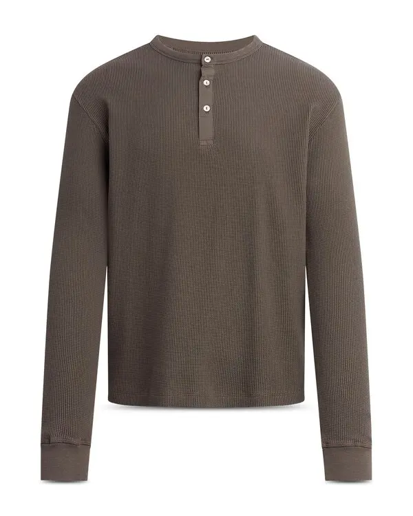Joe's Jeans Henley Waffle Shirt - Tea Leaf