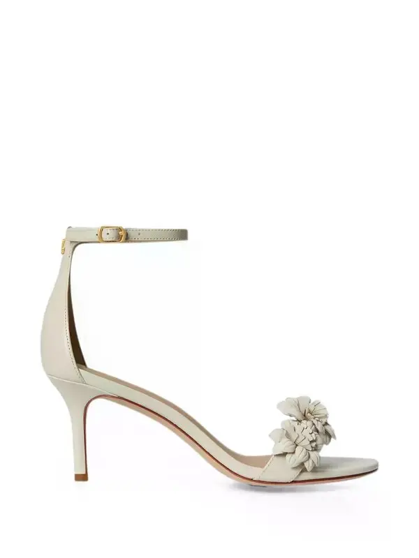 Ralph Lauren Allie Floral-appliqué Sandals - Neutrals