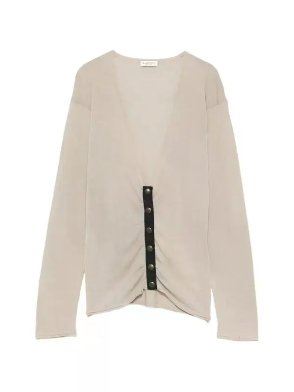 LANVIN 2000s V-neck Top
