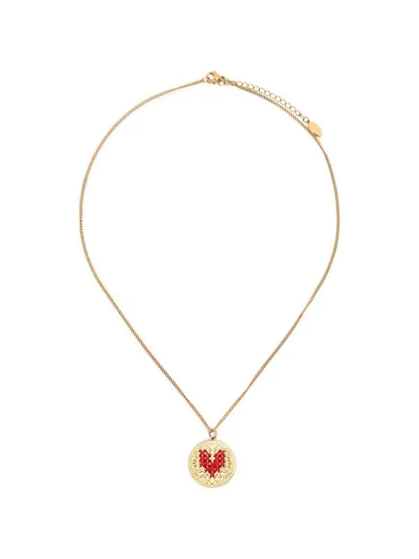 L'EIGHT STUDIO Heart-motif Coin Necklace - Gold