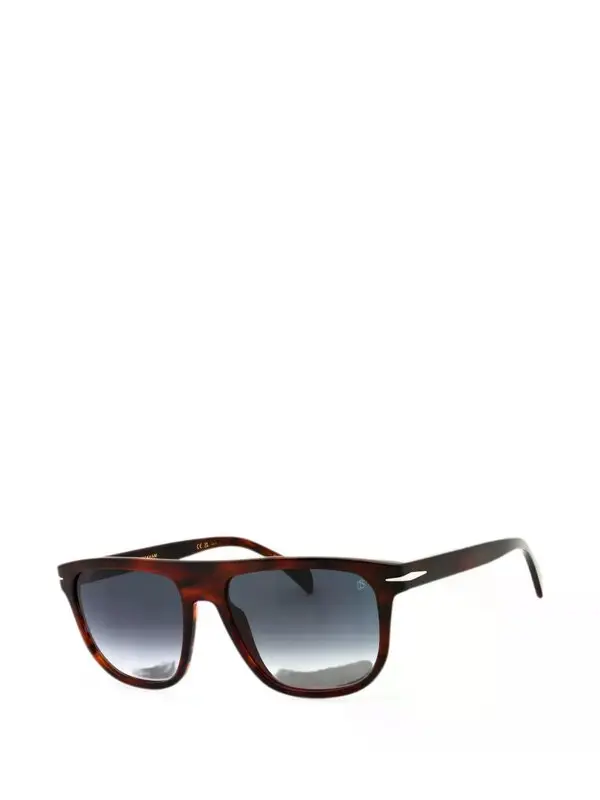 DB EYEWEAR BY DAVID BECKHAM Tortoiseshell-effect Square-frame Sunglasses