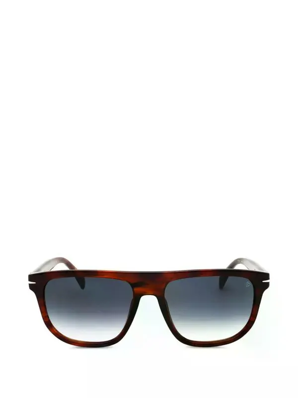 DB EYEWEAR BY DAVID BECKHAM Tortoiseshell-effect Square-frame Sunglasses - Brown