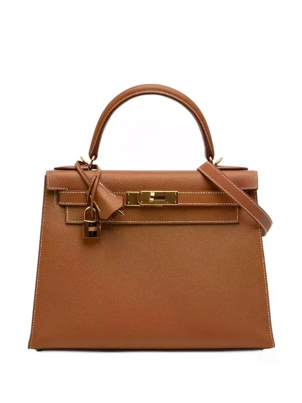 Hermès 28 Epsom Kelly Ii Sellier Tote Bag - Brown