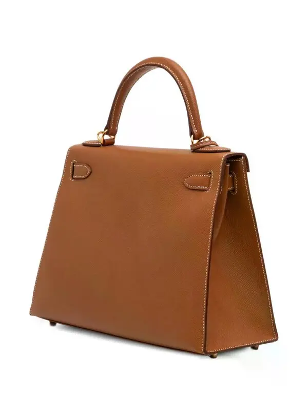 Hermès 28 Epsom Kelly Ii Sellier Tote Bag - Brown
