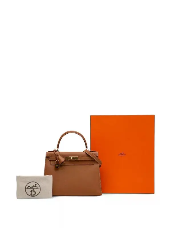 Hermès 28 Epsom Kelly Ii Sellier Tote Bag - Brown