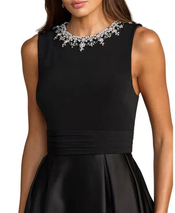 Mac Duggal Embellished High Neck Sleeveless A-line Gown