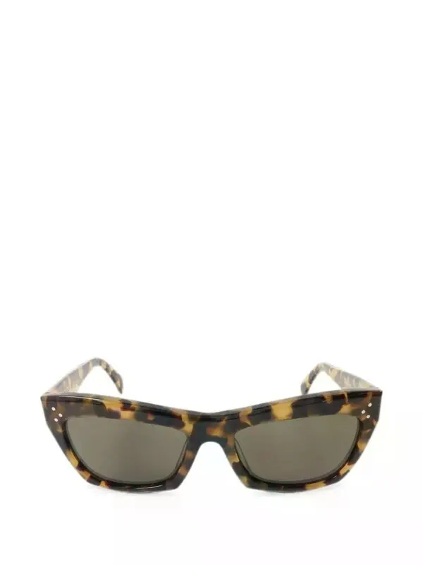 Celine Tortoiseshell-effect Cat-eye Sunglasses - Brown