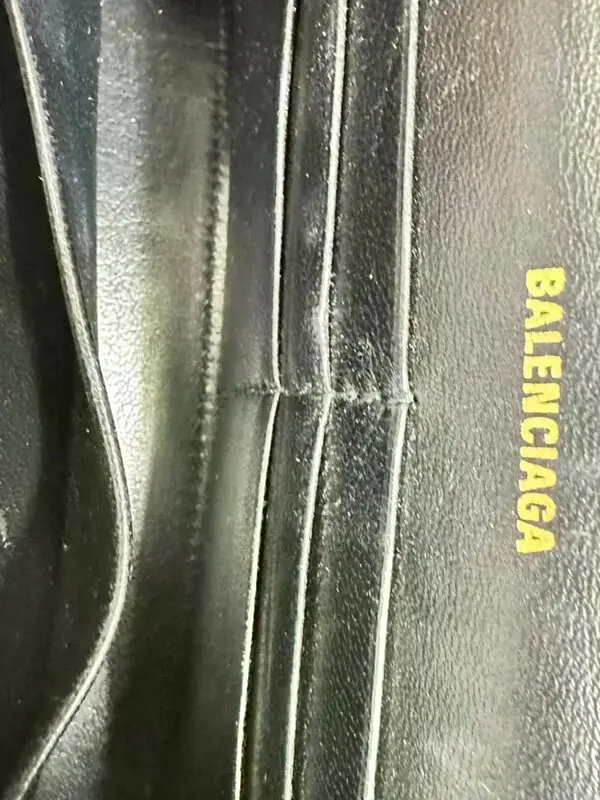 Balenciaga Hourglass Croc-embossed Crossbody Bag - Black