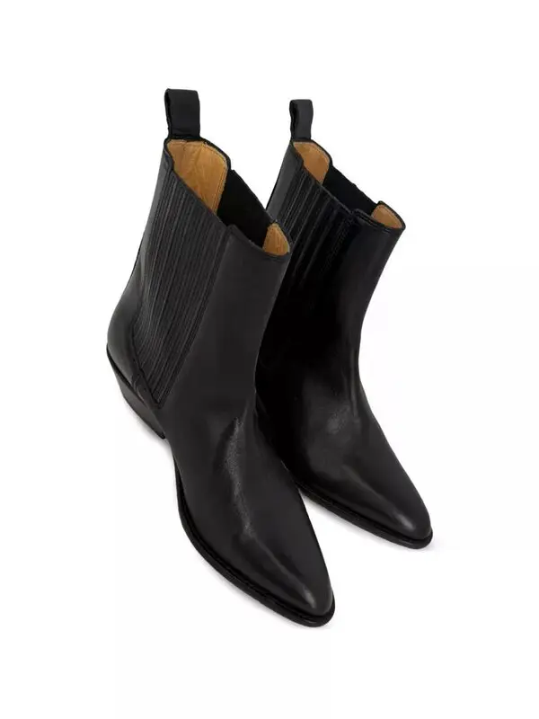 ISABEL MARANT VINTAGE Delena Leather Ankle Boots