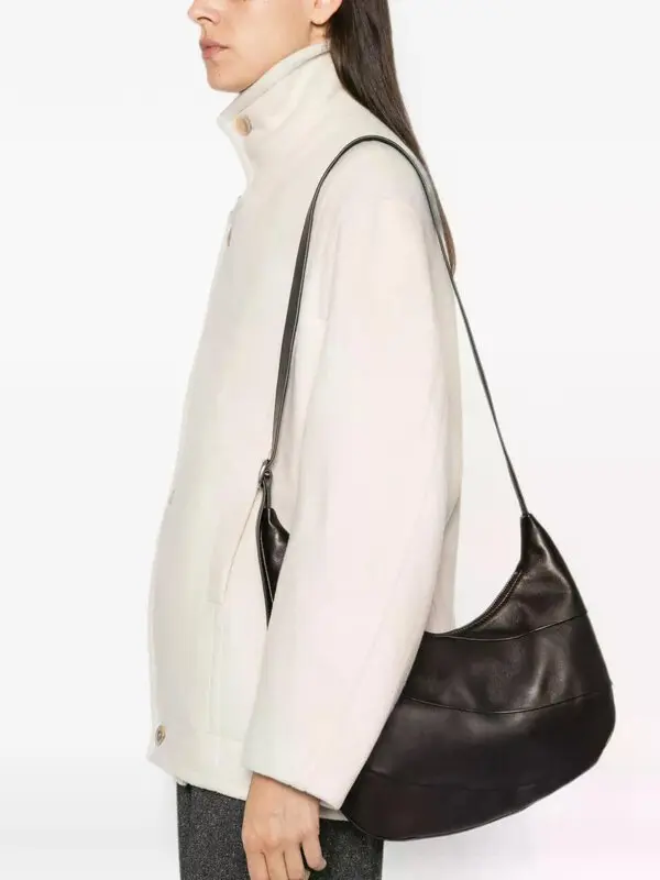 Hereu Fiblo Leather Shoulder Bag