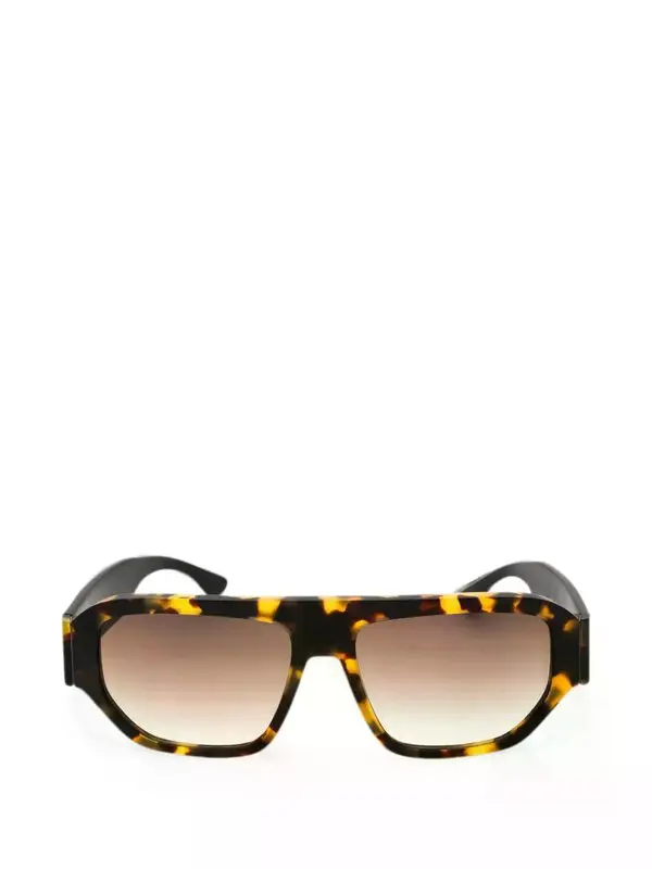 IC! BERLIN Sam Geometric-frame Sunglasses - Brown