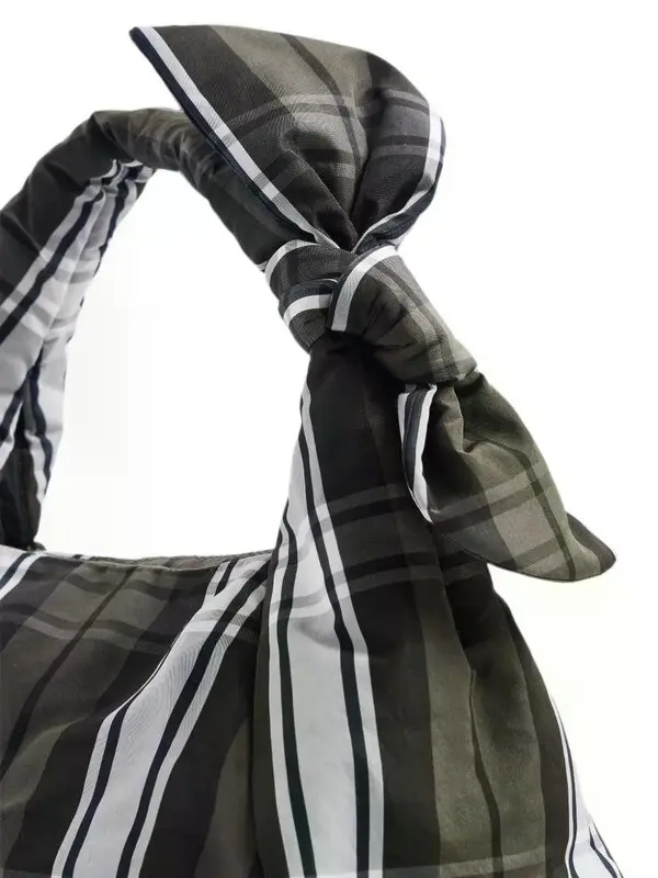 PATOU Knot Check-print Tote Bag