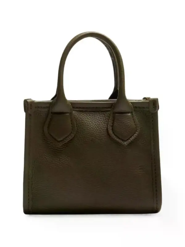LANCEL Logo-embossed Grained-leather Tote Bag