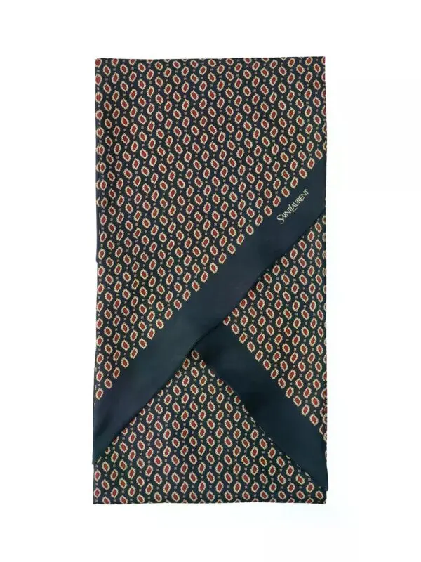 Saint Laurent Silk Twill Lavallière Scarf