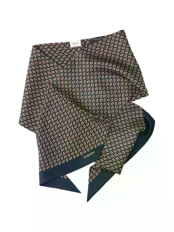 Saint Laurent Silk Twill Lavallière Scarf