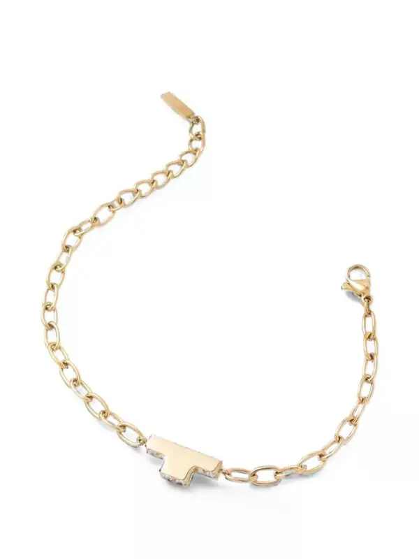 TRUSSARDI Logo Crystal Bracelet - Gold