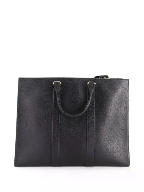 Gucci Convertible Soft Web Open Leather Tote Bag
