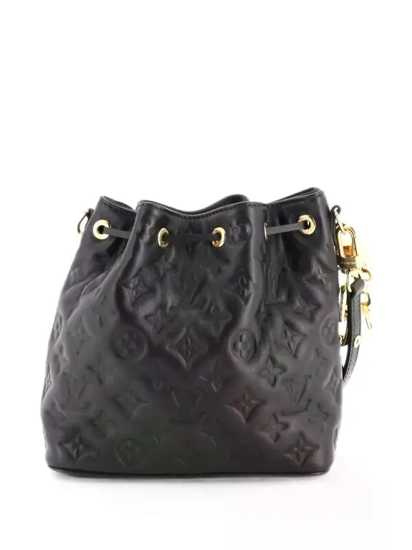 LOUIS VUITTON Coussin Monogram Embossed Lambskin Bucket Bag