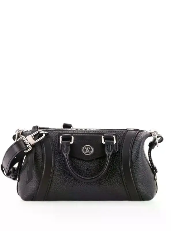 LOUIS VUITTON Biker Bag Leather Nano Satchel - Black