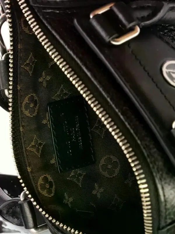 LOUIS VUITTON Leather Nano Satchel