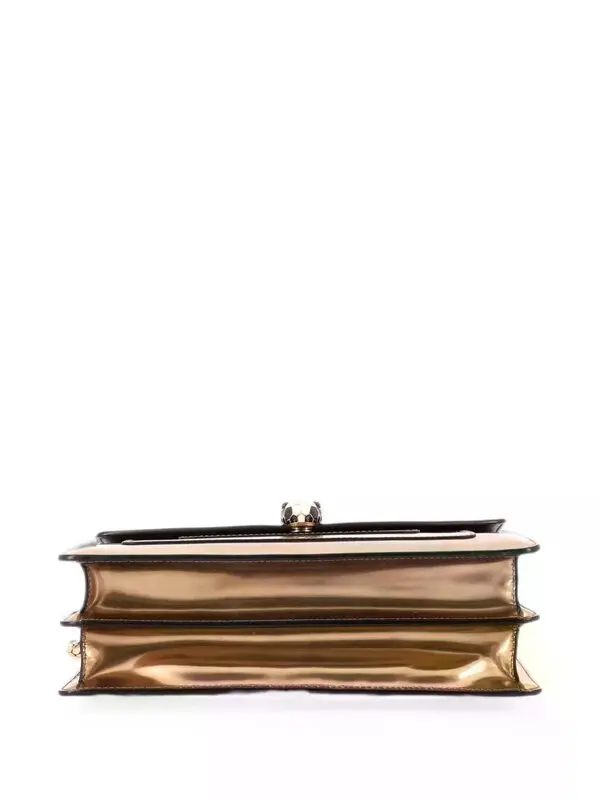 BVLGARI Serpenti Forever Patent Medium Shoulder Bag