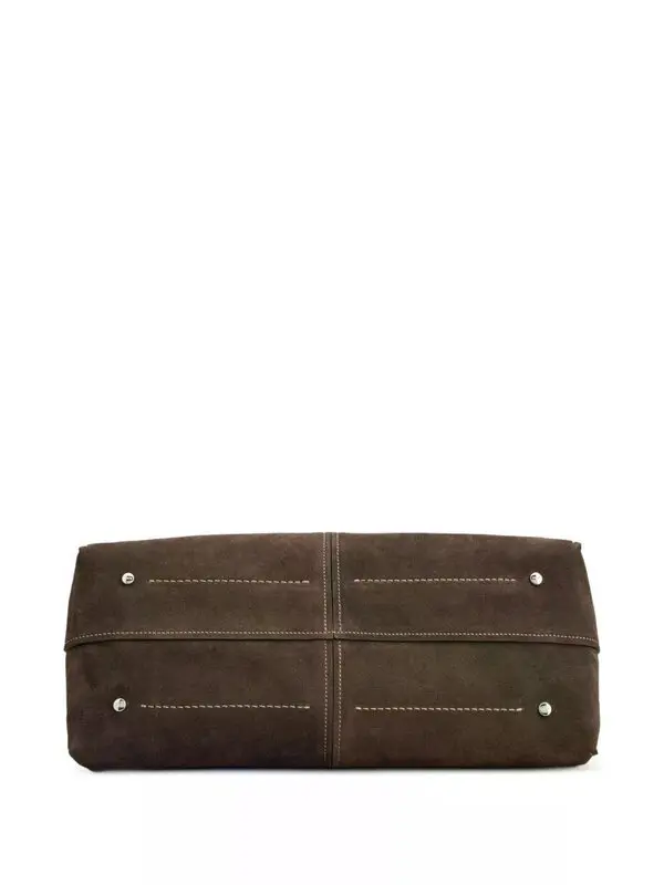 TOD'S Suede Logo-patch Tote Bag