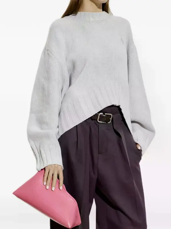 Attico 8:30pm Snakeskin-effect Clutch Bag