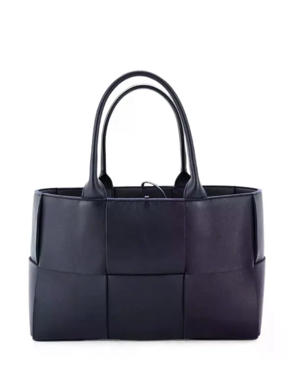 Bottega Veneta Arco Maxi Intrecciato Leather Small Tote Bag - Blue