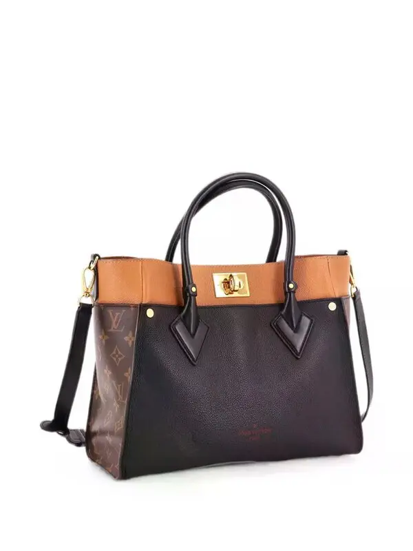 LOUIS VUITTON On My Side Mm Tote Bag In Monogram Canvas And Leather - Black