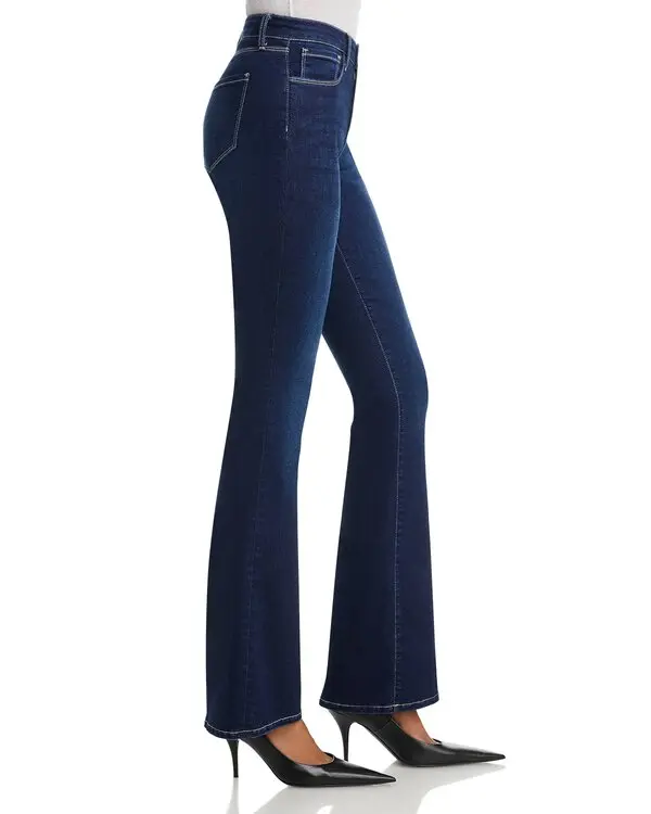 L'Agence Cara Low Rise Bootcut Jeans In Wash