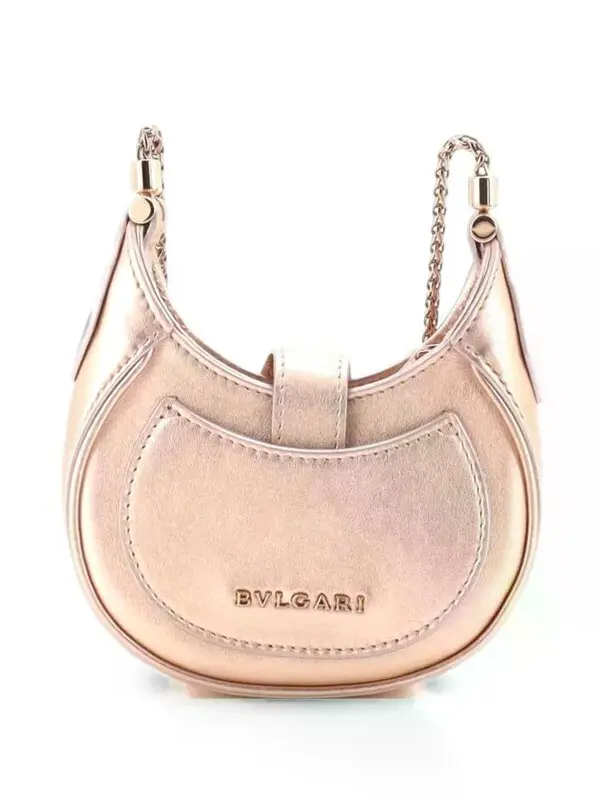 BVLGARI Serpenti Ellipse Crossbody Bag Leather Micro Shoulder Bag