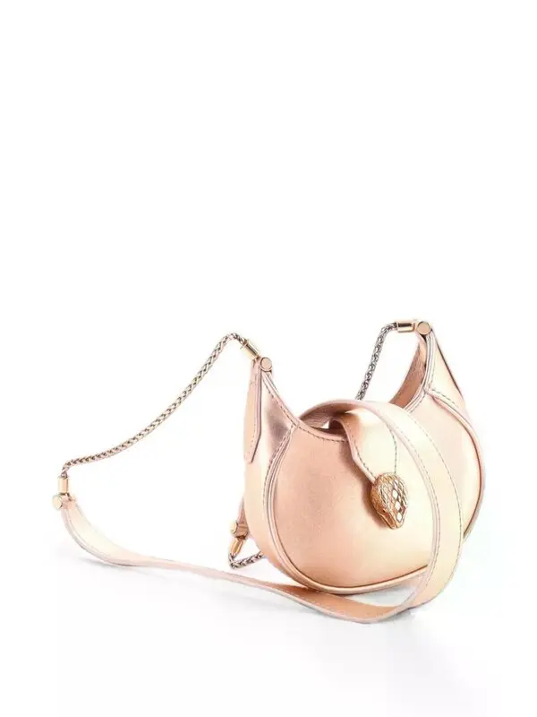 BVLGARI Serpenti Ellipse Crossbody Bag Leather Micro Shoulder Bag
