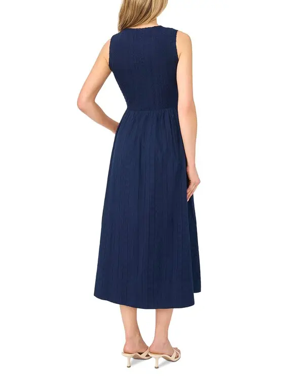 CECE DUPRAZ Sleeveless Textured Midi Dress