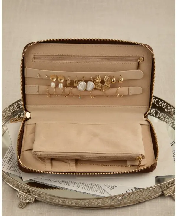 SET & STONES The Jewelry Travel Case - Espresso
