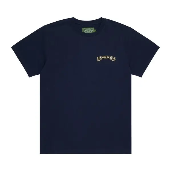 DENIM TEARS Adg Banner Tee 'navy