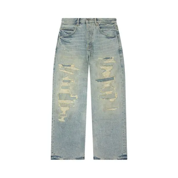 PURPLE BRAND Destroy Repair 'light Indigo - Blue