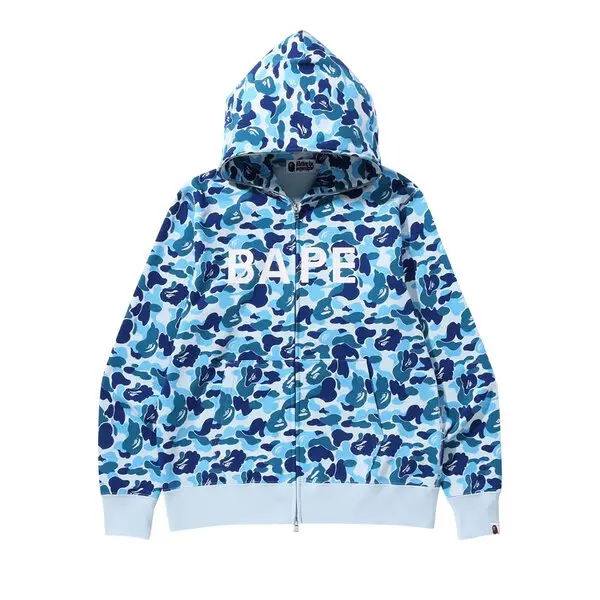 A BATHING APE Abc Camouflage Full Zip Hoodie
