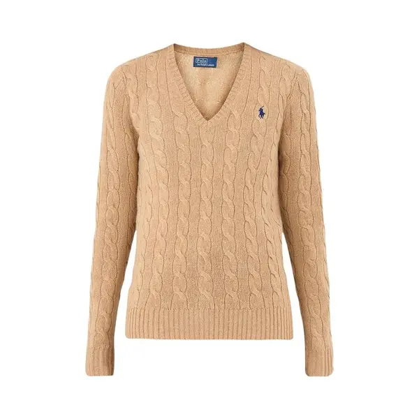 Polo Ralph Lauren Kimberly Long-sleeve Pullover 'collection Camel Melange - Tan