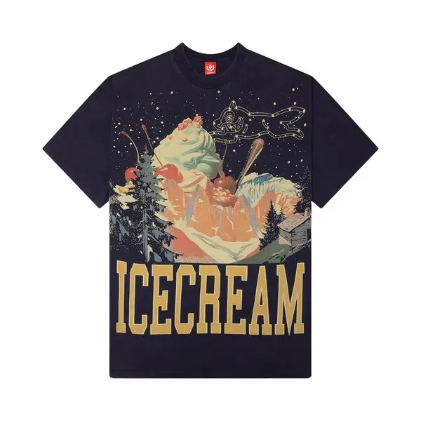 ICECREAM Candy Mountain Short-sleeve Knit T-shirt 'eclipse - Blue