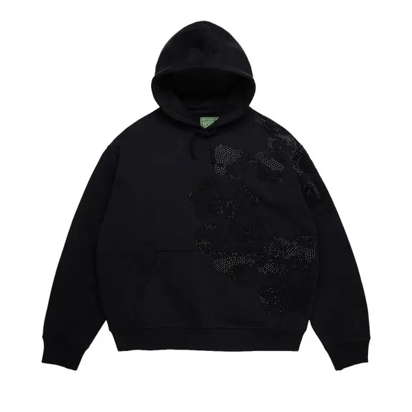 DENIM TEARS Biggie Rhinestone Cotton Wreath Hoodie