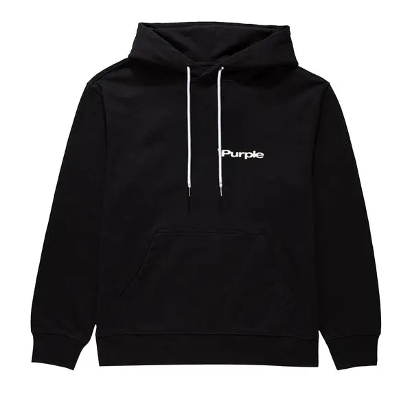 PURPLE BRAND French Terry Pullover Hoodie