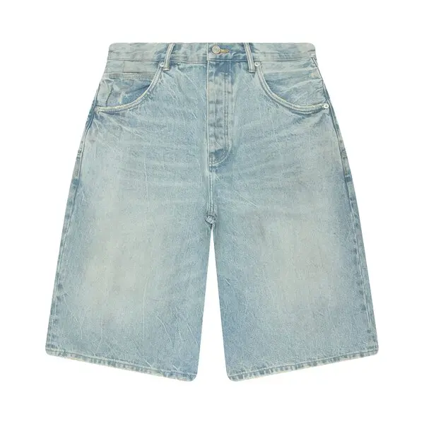 PURPLE BRAND Vintage Wash Denim Shorts
