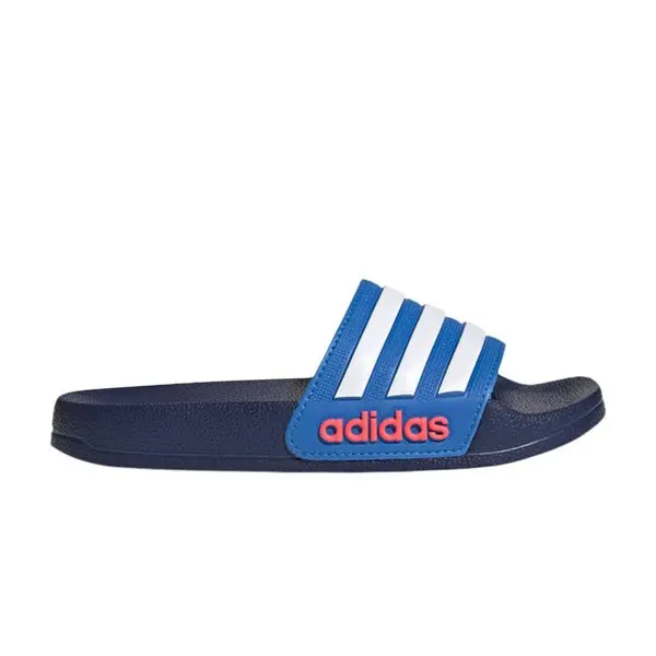 Adidas Adilette Shower Slides J 'dark White - Blue