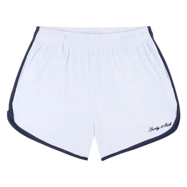 SPORTY & RICH Signature Logo Terry Shorts