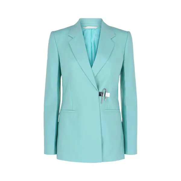 Givenchy Fitted U-lock Jacket 'aquamarine - Blue