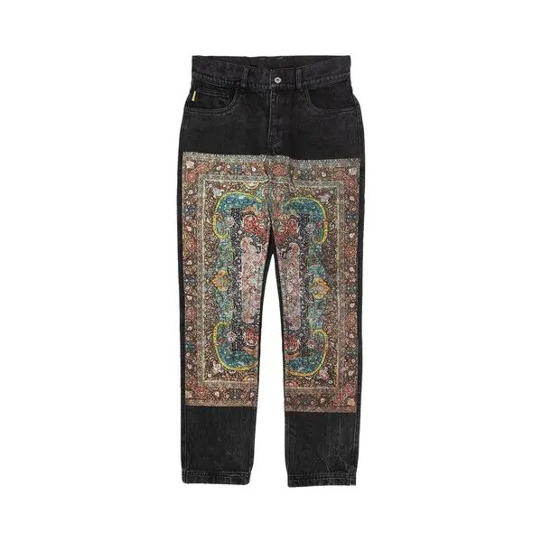 PLEASURES Walk On Me" Rug Denim Pants