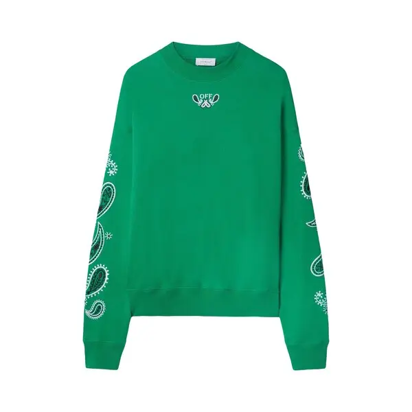 Off-White Bandana Arrow Skate Crewneck /white